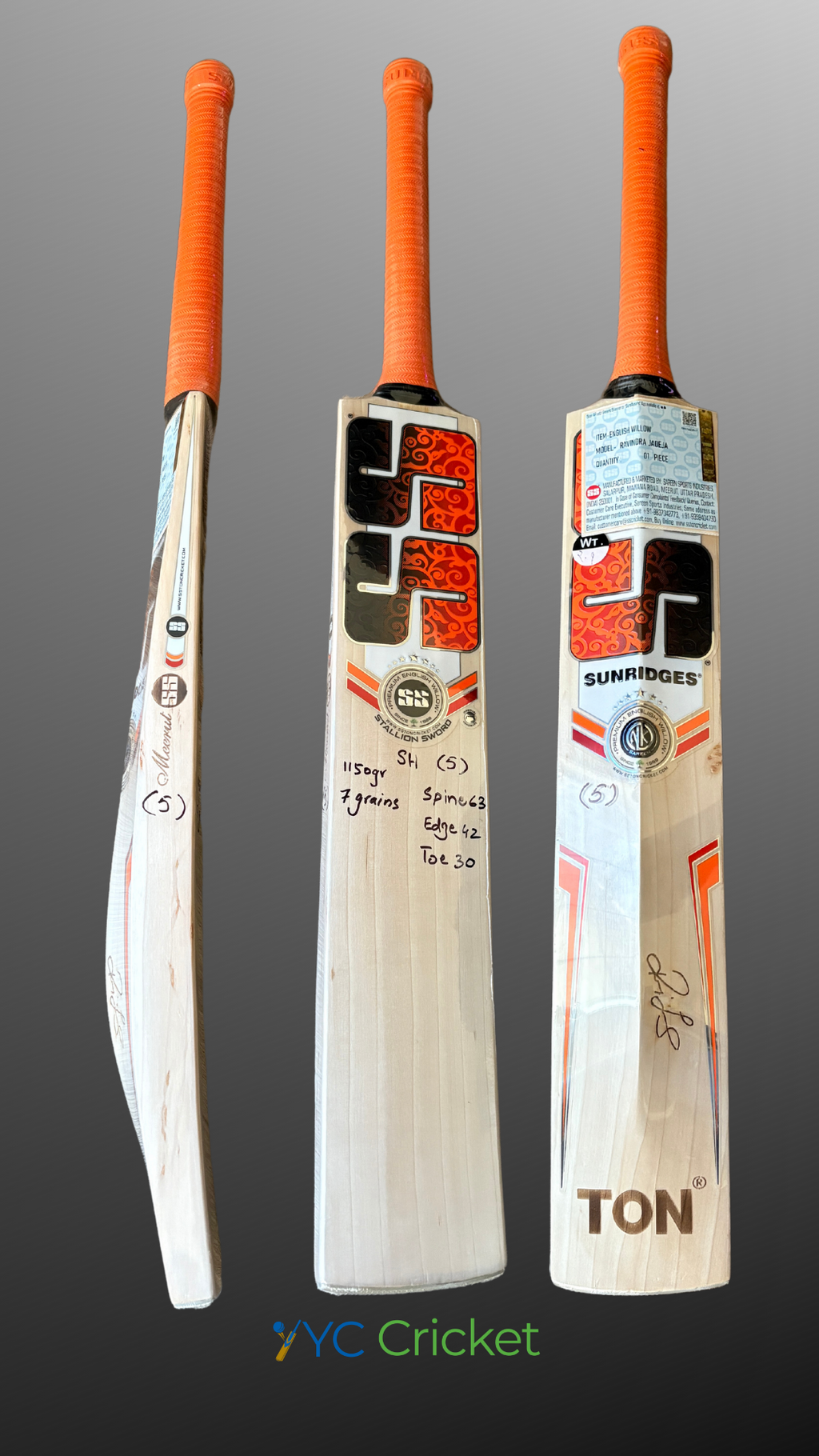 SS TON Stallion Sword Edition Cricket Bat (Jaddu Edition)